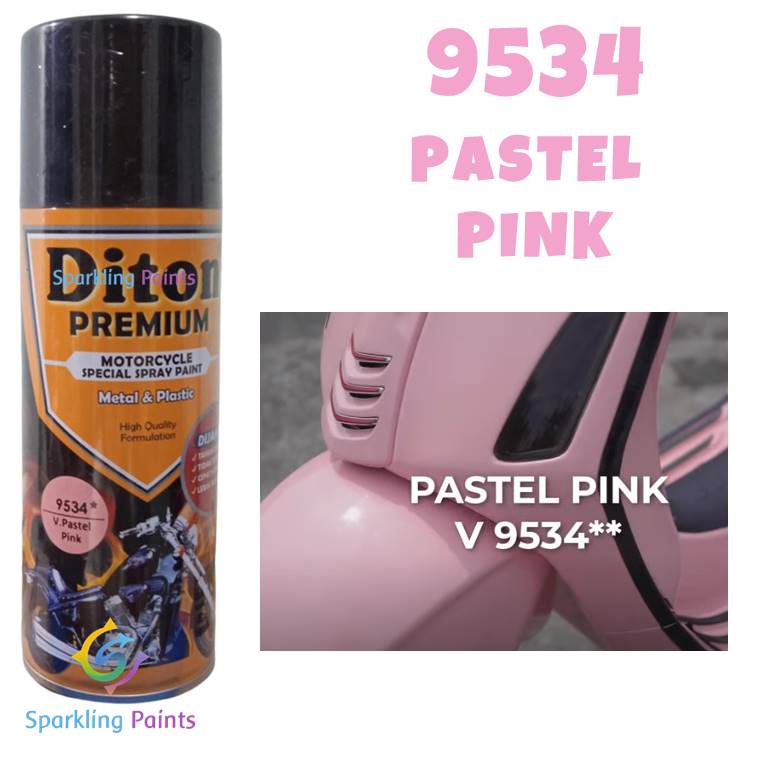 Jual Pilok Diton Premium V.Pastel Pink 9534 400ml Warna Pink Ping Merah ...