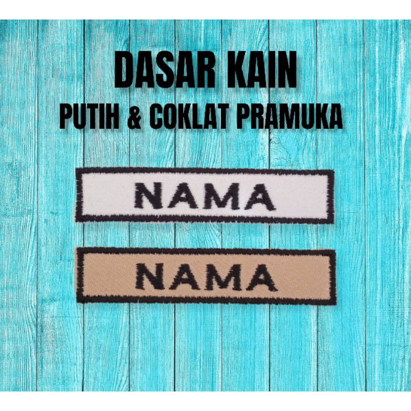 Jual BORDIR NAMA DADA SEKOLAH/NAMETAG/EMBLEM/PATCH | Shopee Indonesia