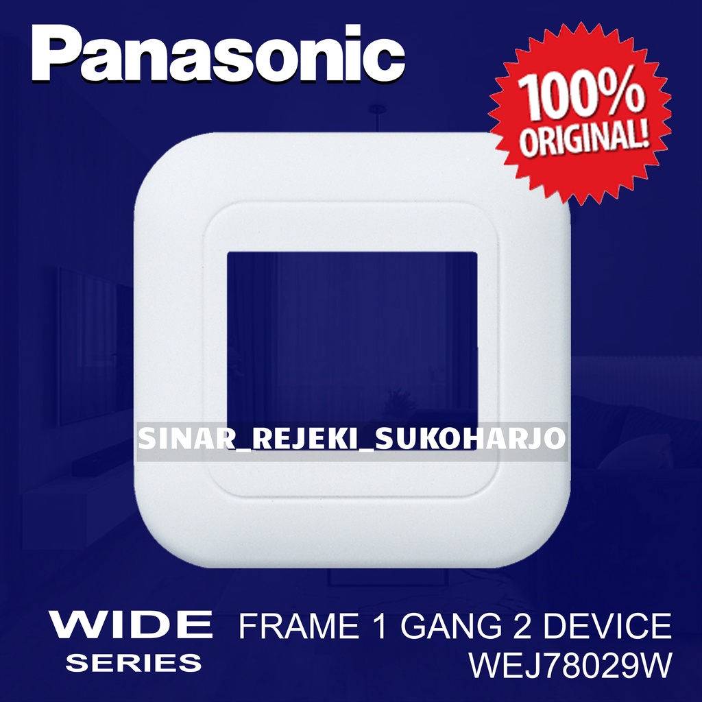 Jual Panasonic Frame Kosong Untuk Saklar Seri 1 Gang 2 Device | Shopee ...
