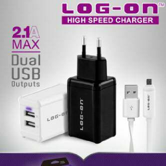 Jual CHARGER LOG ON DUAL OUTPUT ORIGINAL | Shopee Indonesia