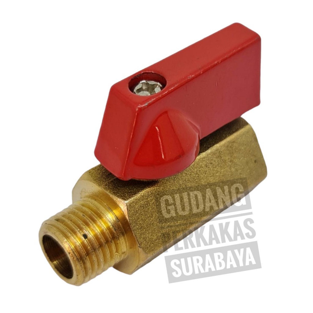 Jual STOP KRAN FEMALE x MALE HEAVY DUTY MINI BALL VALVE STOP KRAN KOMPRESOR FULL KUNINGAN ...