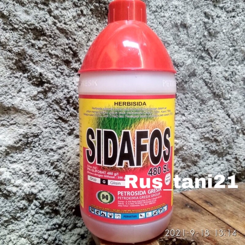 Jual Herbisida Sistemik purna Tumbuh SIDAFOS 1LITER bahan aktif : IPA ...