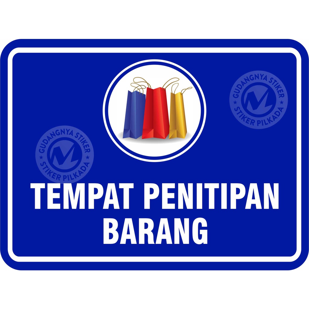 Jual STIKER VINYL TEMPAT PENITIPAN BARANG | Shopee Indonesia