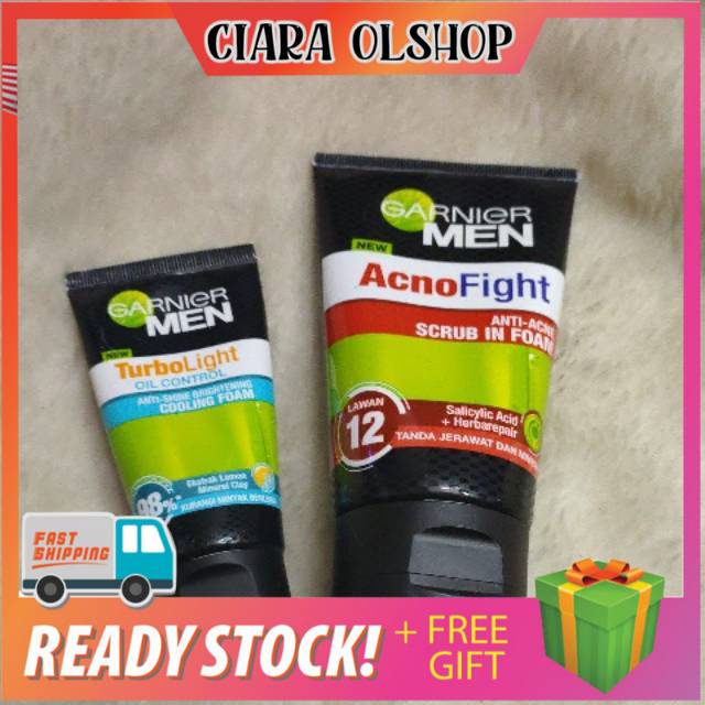 Jual Garnier Men All Varian Acno Fight Turbolight Power White / Super Duo / Turbo Bright / Icy ...