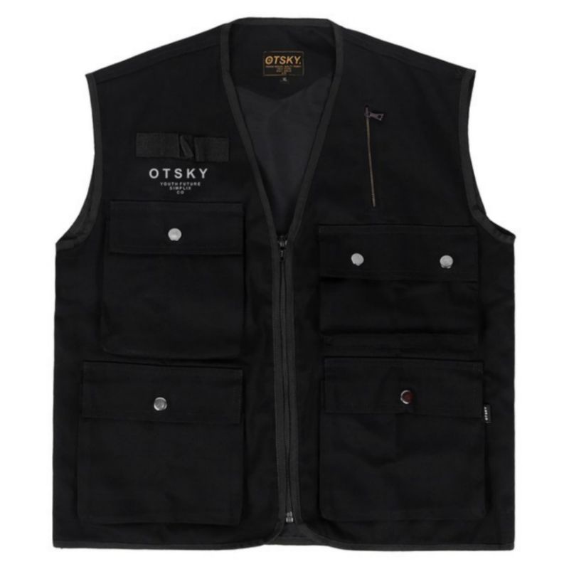 Jual Otsky Vest Black New - 9B6B | Shopee Indonesia