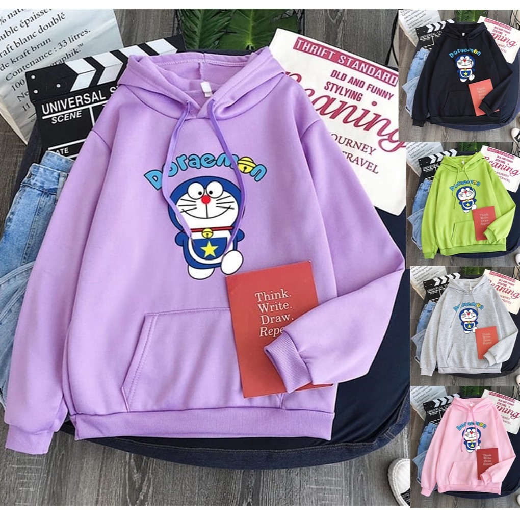 Jual Sweater Hoodie Anak Doraemon Sweater Anak Fleece Pakaian Anak ...