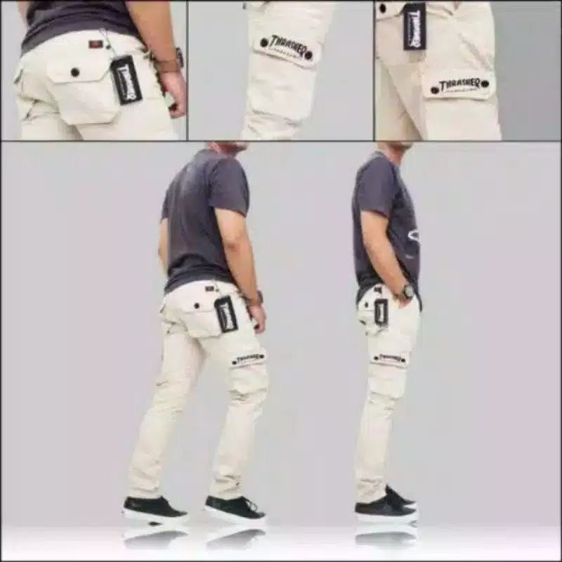 Jual CELANA CARGO PANJANG PRIA UKURAN 27-38 PREMIUM QUALITY SLIMFIT COWO SKINNY POLOS COWOK ...
