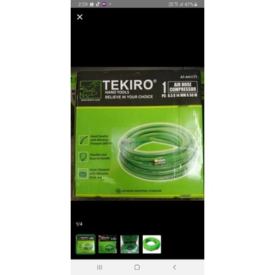 Jual SELANG KOMPRESOR ANGIN TEKIRO 50 METER ROLL AIR HOSE TEKIRO 50M 50 ...