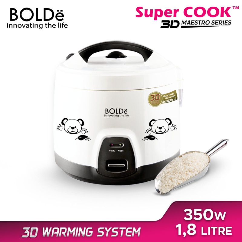 Jual BOLDe Rice Cooker Super Cook 3D 1,8 Liter Maestro Series | Shopee ...