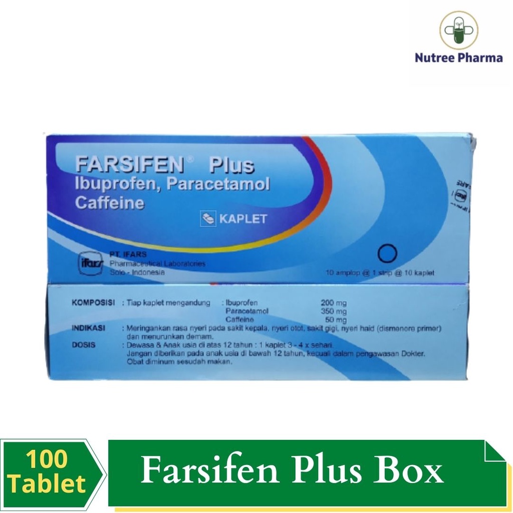 Jual ⚡MURAH & DIJAMIN ORI⚡ Farsifen Plus Box Isi 100 Kaplet | Obat ...