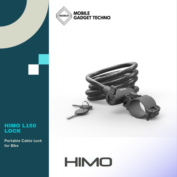 Jual Hidayat - Portable Cable Lock Himo L150 Kunci Gembok Sepeda Anti ...