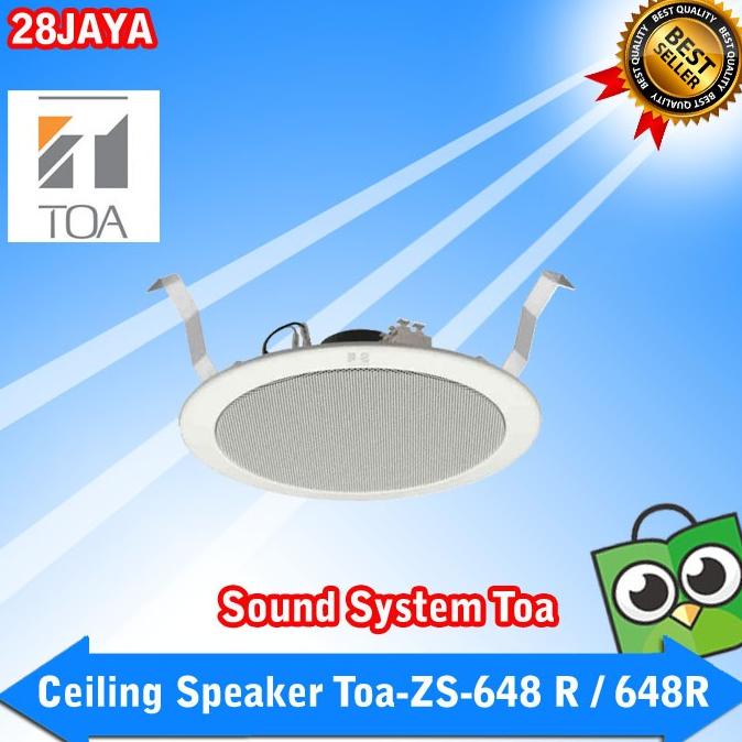 Jual Ceiling Speaker Toa ZS 648 R / 648R Ceiling Speaker Box | Shopee ...