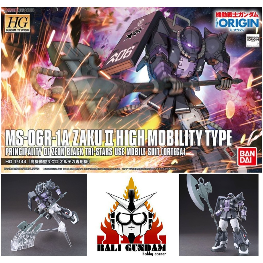 Jual HG 1/144 MS-06R-1A ZAKU II HIGH MOBILITY TYPE ORTEGA CUSTOM | Shopee Indonesia