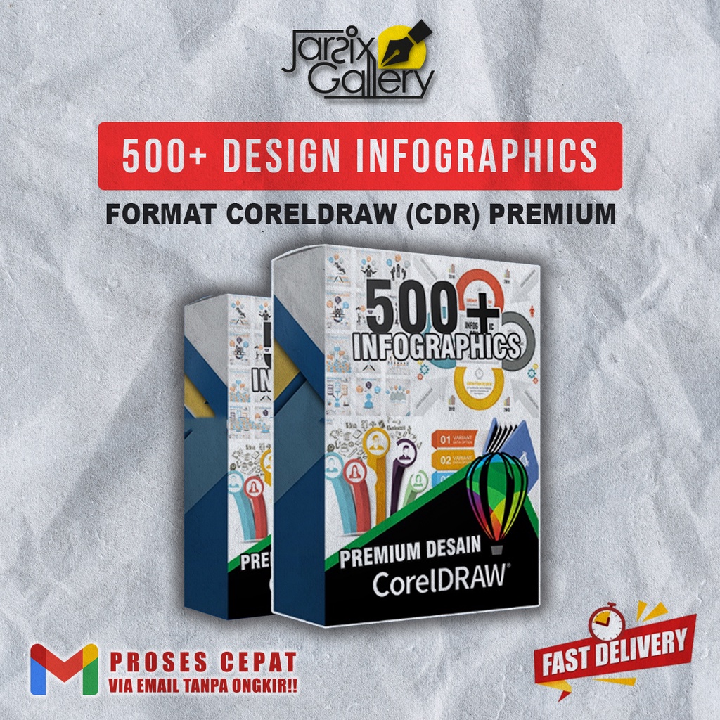 Jual [CDR] 500+ Template Infografis Diagram Chart Flowchart - Aset ...