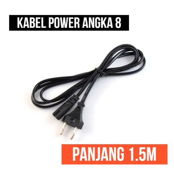 Jual Kabel angka 8 Power Supply kabel lubang 2 Printer | Shopee Indonesia