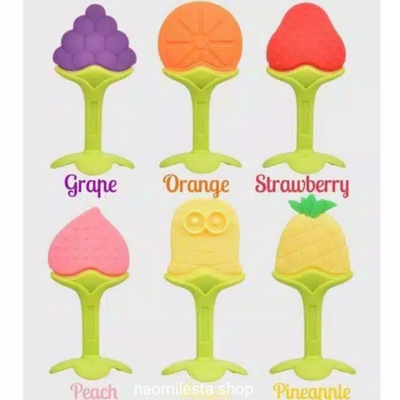 Jual mainan gigitan bayi(teether buah) | Shopee Indonesia