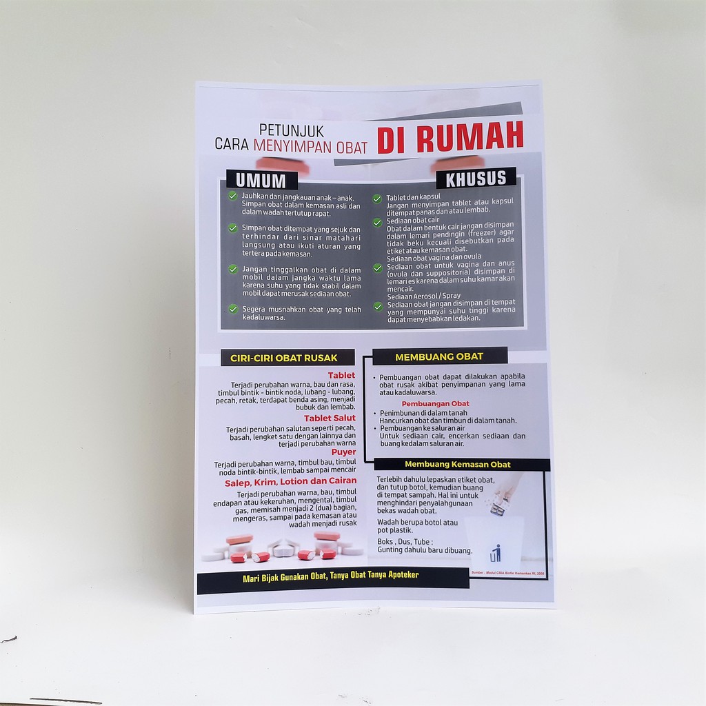 Jual Poster Cara Menyimpan Obat 2, Poster Edukasi Cara Menyimpan Obat ...