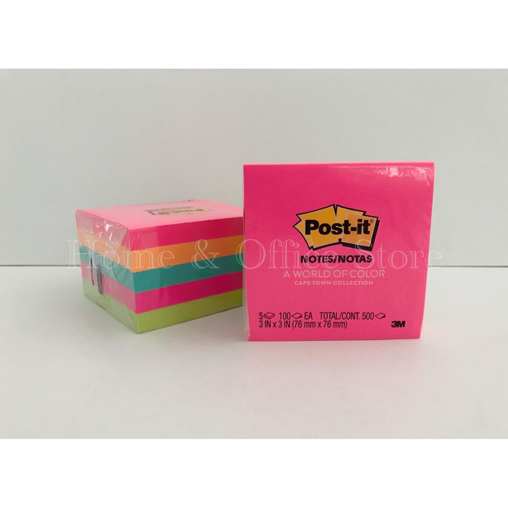 Jual 3M Post-It 654-5PK 3in x 3in ( Sticky Notes ) | Shopee Indonesia