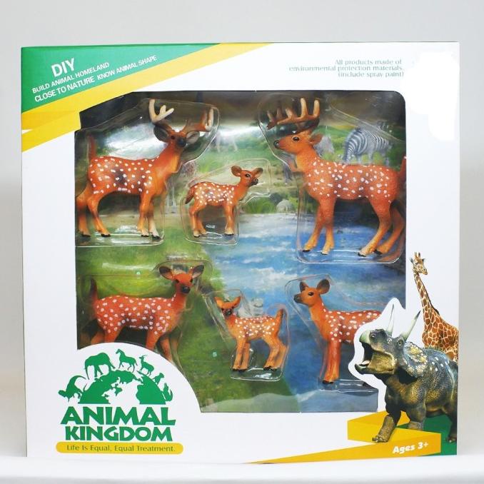 Jual Mainan Animal Rusa Set 6 Pcs Hewan Liar Rusa Animal Kingdom ...