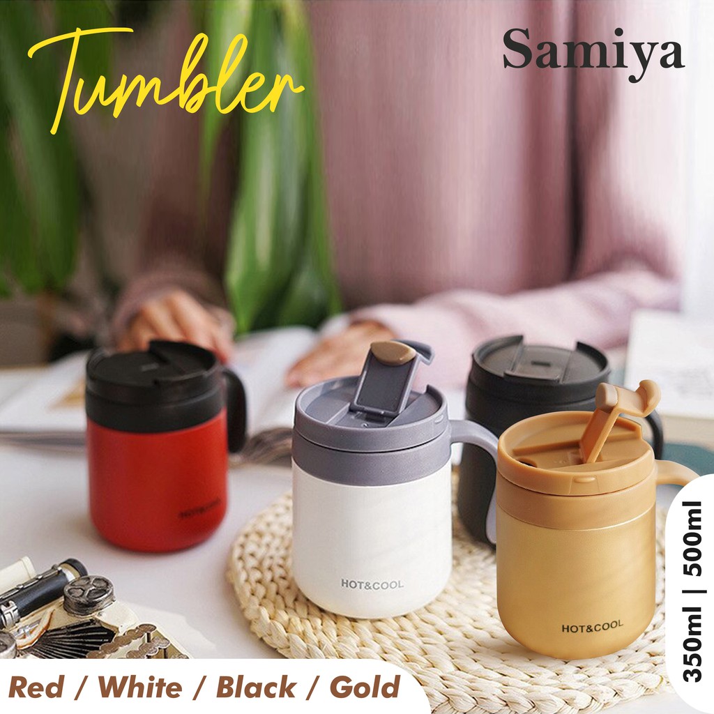 Jual thermos coffee mug double wall stainless / tumbler minuman kopi ...