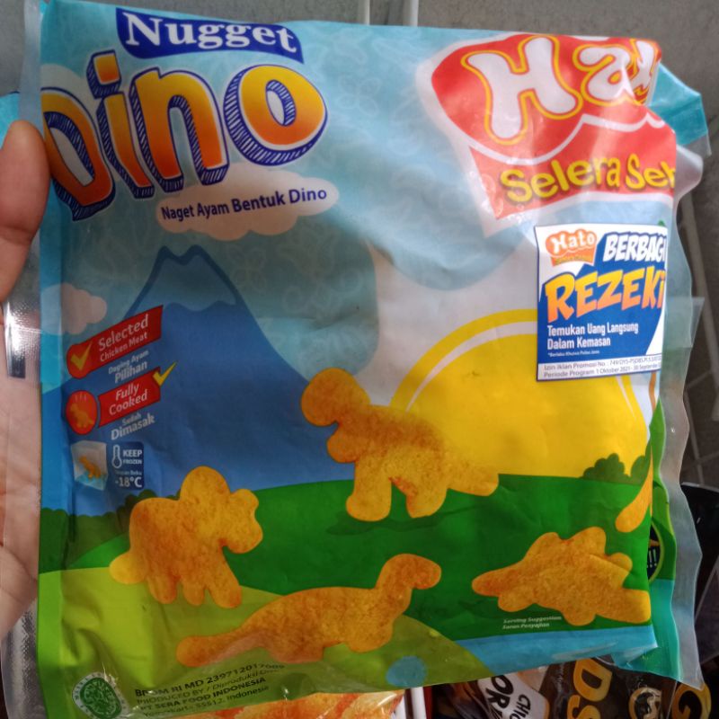 Jual Nugget ayam Dino HATO 500gr | Shopee Indonesia