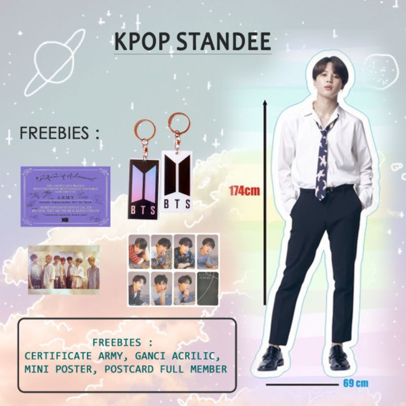 Jual Kpop Standee - BTS Standee TEMPAH STANDEE HUMAN | Shopee Indonesia