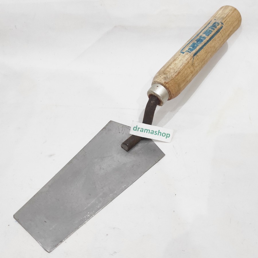 Jual Sendok Semen aci acian bentuk kotak ramping Gagang kayu galur ...