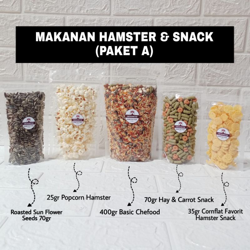 Jual PAKET MAKANAN DAN SNACK HAMSTER (LEBIH HEMAT DAN LENGKAP ...