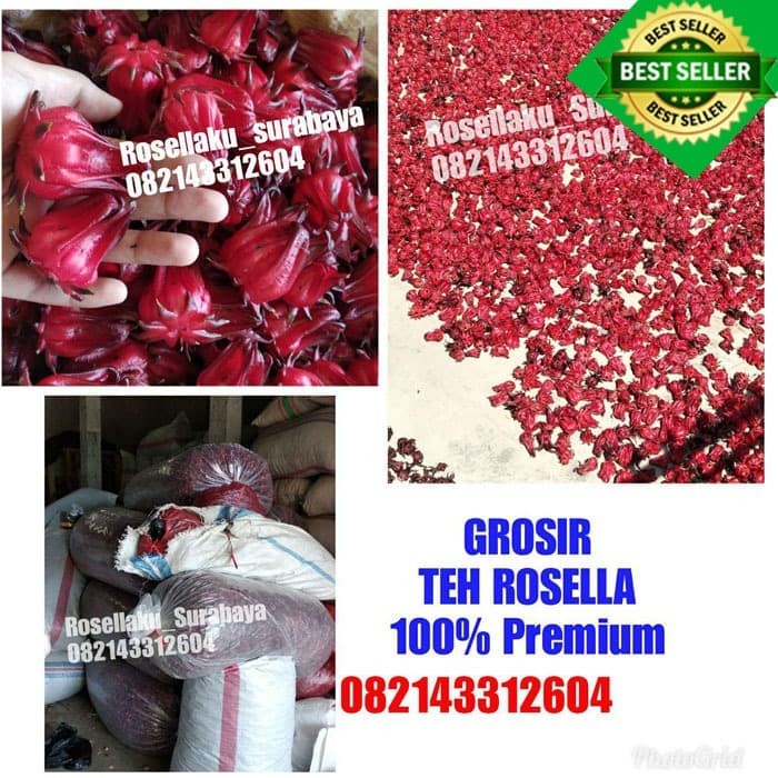 Jual ROSELLA SEGAR MERAH 1KG, 100% ORGANIK BALI SURABAYA MEDAN ...