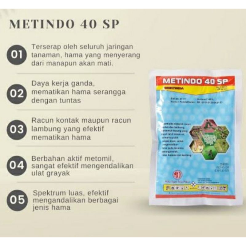 Jual insektisida metindo 40SP 100gr | Shopee Indonesia
