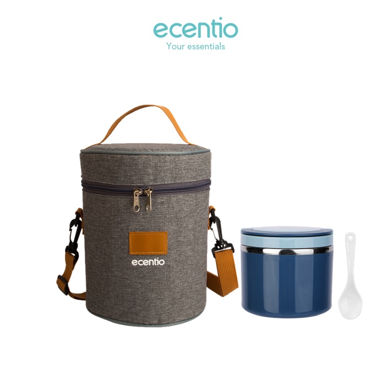 Jual Tempat Makan ecentio 630ml/1000ml tempat sup set Stainless 304 dan ...