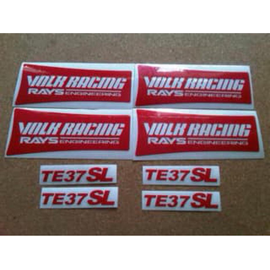 Jual Stiker Velg Mobil Volk Rays Engineering TE37SL | Shopee Indonesia