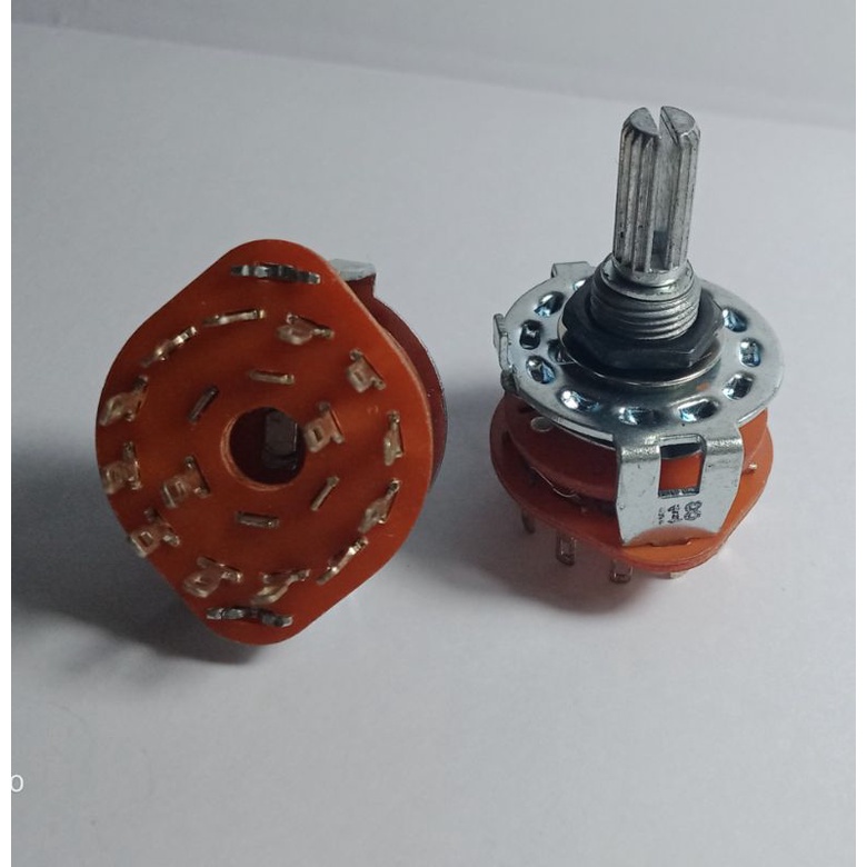 Jual Rotary Switch 2x6 Selector Potensio Saklar Putar 2 Pole 6 Posisi ...