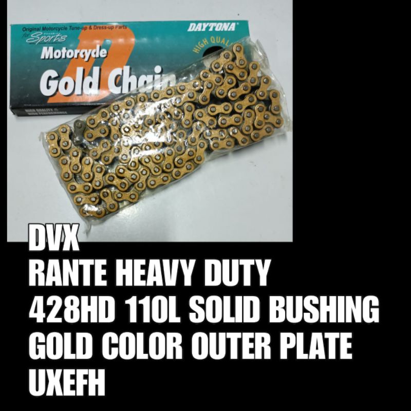 Jual DVX RANTE HEAVY DUTY 428HD-110L SOLID BUSHING GOLD COLOR OUTER ...