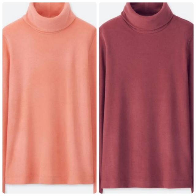 Jual Baju hangat heattech fleece turtle neck uniqlo ORI 100% heatech ...