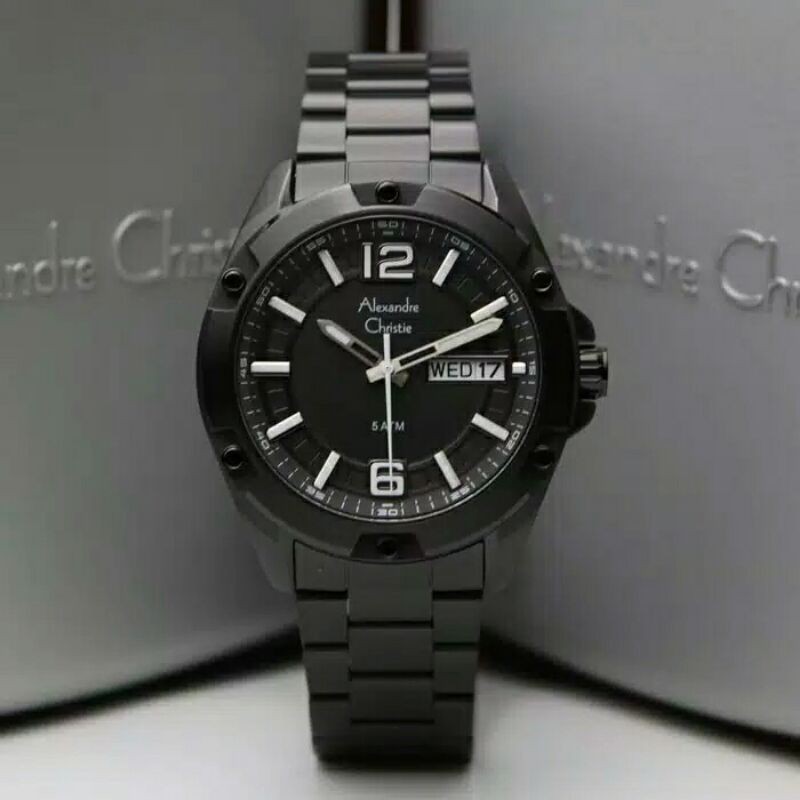 Jual ALEXANDRE CHRISTIE Type AC 6518 FULL BLACK ORIGINAL GARANSI RESMI ...