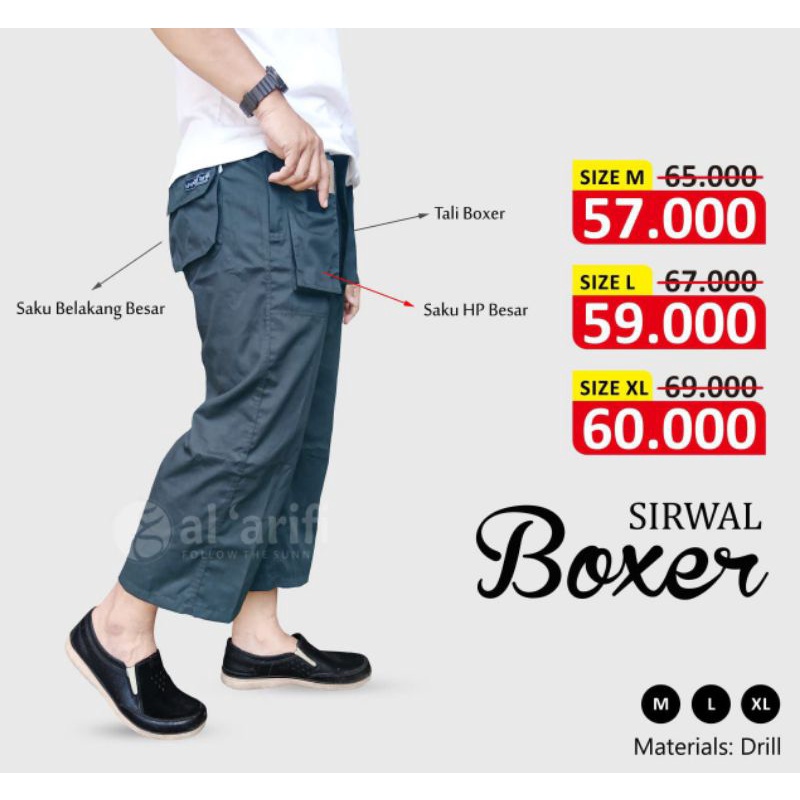 Jual Sirwal Boxer Dewasa | Shopee Indonesia