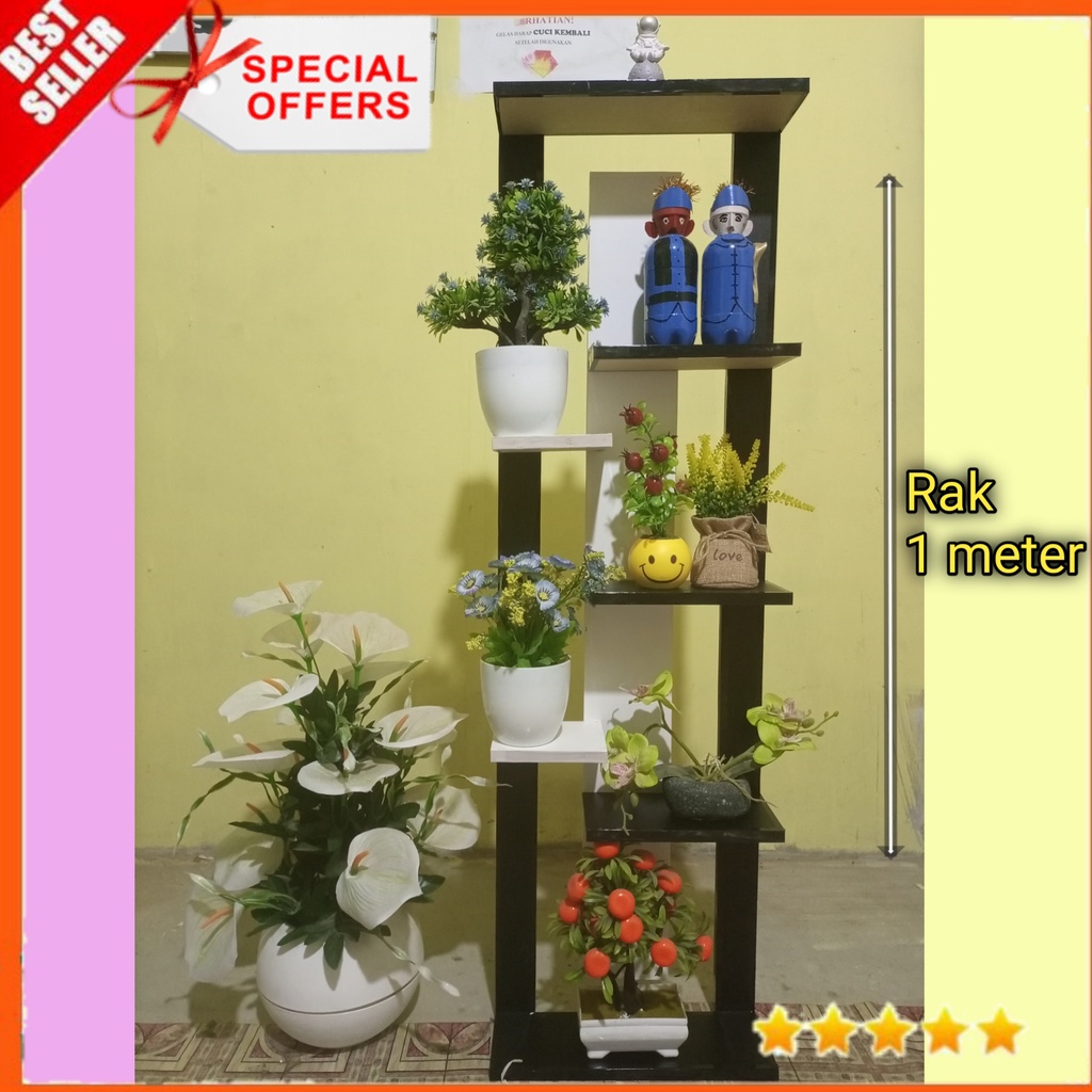 Jual Rak dekorasi rumah spesial rak 1 meter hiasan rumah - WR1MBLHP ...