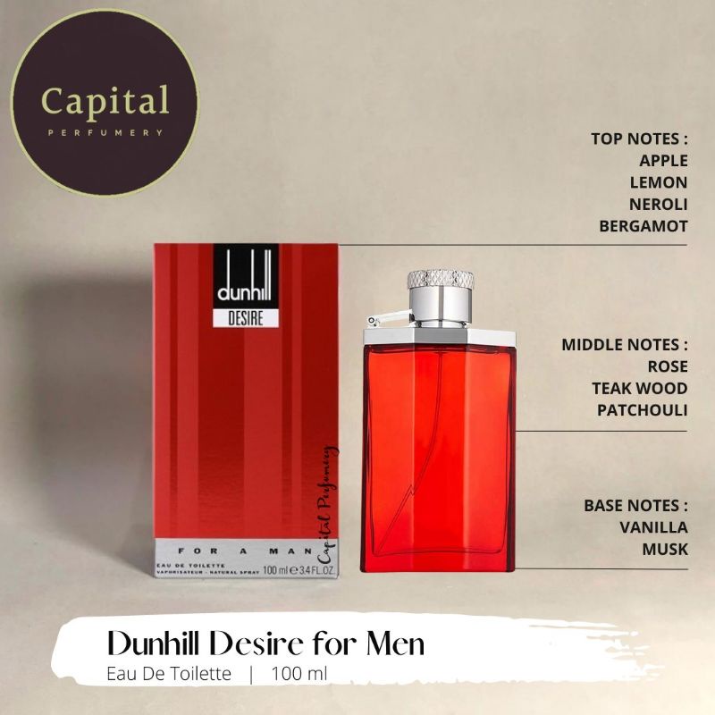 Jual Parfum Original A.D Dun - hil Desire RED For Men EDT 100 ml ...