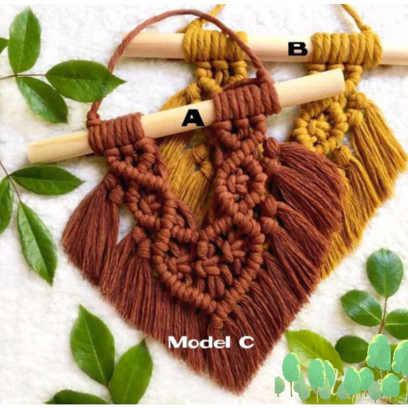 Jual Macrame wallhanging mini || macrame mini ready stok | Shopee Indonesia