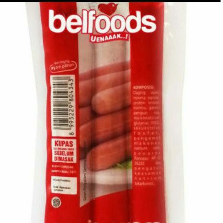 Jual Belfoods uenaaak sosis ayam 75gr chicken sausage belfooda frozen ...