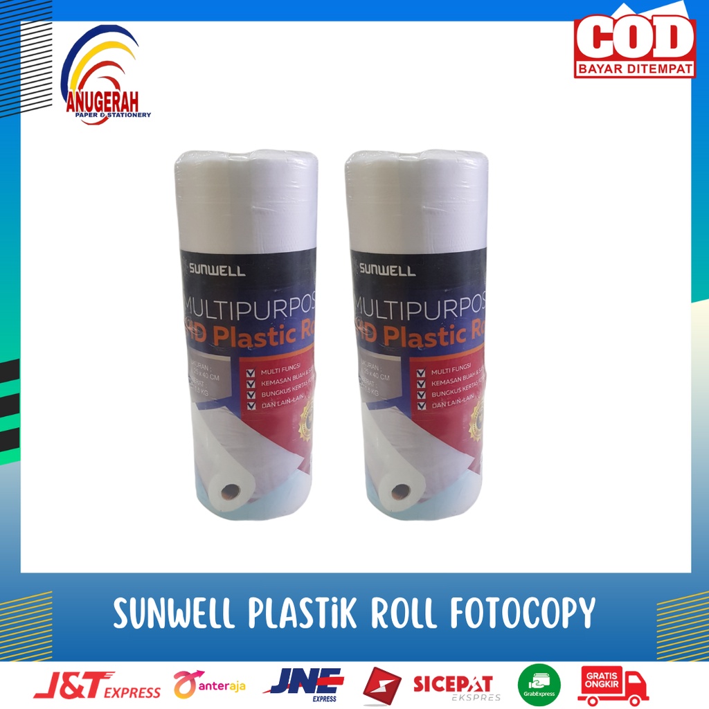 Jual SUNWELL PLASTIK FOTOCOPY/PLASTIK ROLL (PCS) | Shopee Indonesia