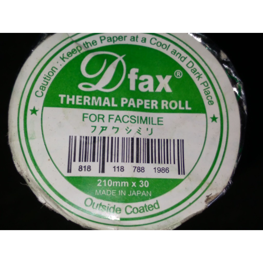 Jual kertas fax thermal 210 mm x 30 meter facsimile print telepone ...