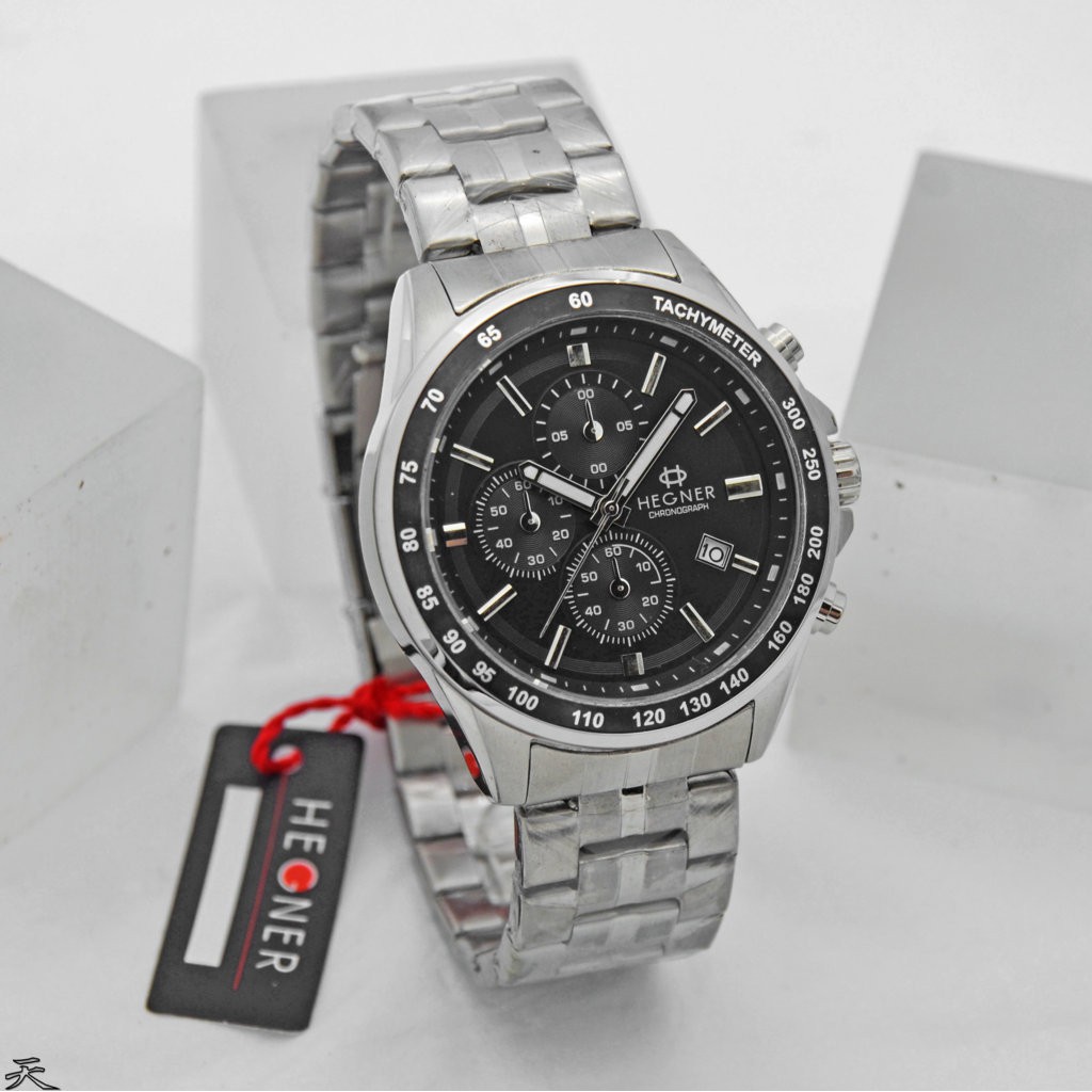 Jual JAM TANGAN PRIA ORIGINAL HEGNER 436 CHRONOGRAPH STAINLESS | Shopee ...