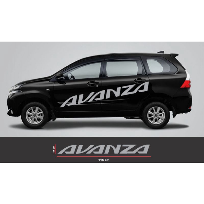 Jual Stiker mobil toyota avanza cutting sticker avanza stiker body ...