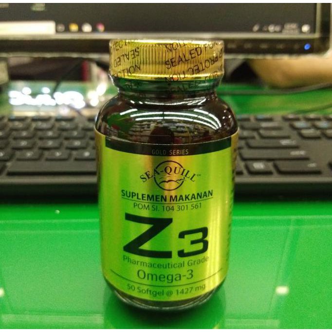 Jual Promo Sea Quill Suplemen Makanan Z3 Omega 3 Isi 50 Softgel ...