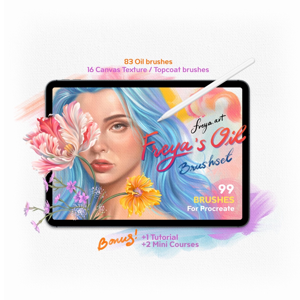 Jual Procreate Brush - Freya.Art Realistic Oil Brush Set | Shopee Indonesia