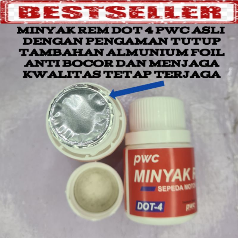 Jual MINYAK REM MOTOR DOT 4 50 ML. BRAKE FLUID DOT 4 50ML MINYAK REM ...