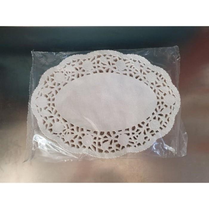 Jual Aaro | Alas Kertas Renda Toples Kotak Kue Roti Oval Paper Doilies ...