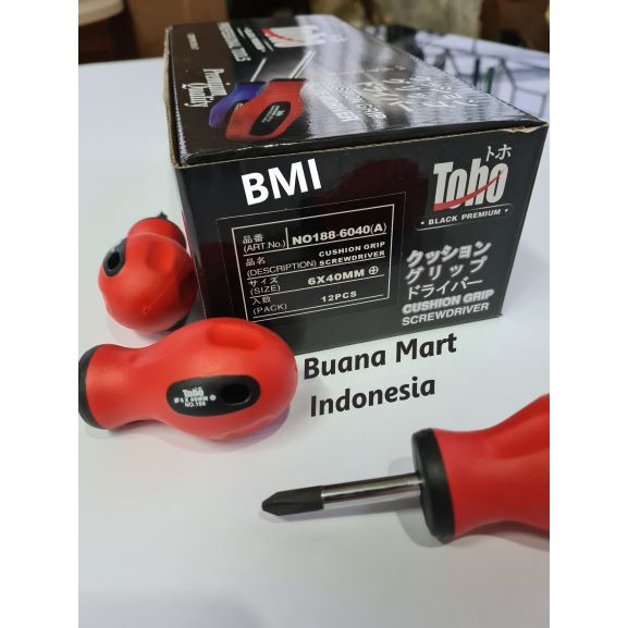 Jual Obeng Cebol Toho Plus 6x40 | Obeng Magnet 6x40 mm | Obeng 6x40mm ...